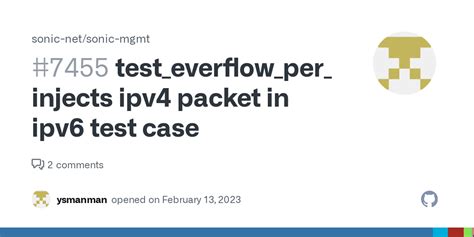 Testeverflowperinterface Injects Ipv4 Packet In Ipv6 Test Case · Issue 7455 · Sonic Net