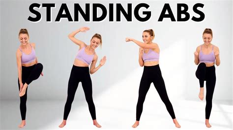 🔥20 Min Standing Abs Cardio For Ab Lines Small Waist And Flat Belly🔥knee