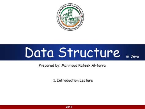 1 Intro Of Data Structure Course Ppt
