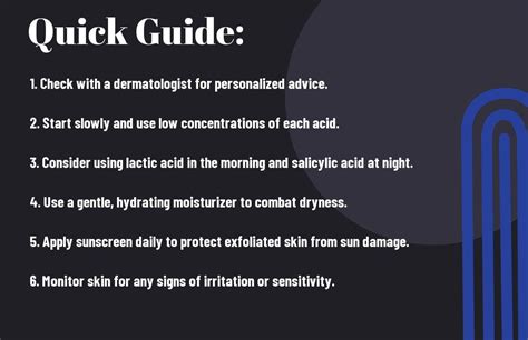 Can You Use Lactic Acid And Salicylic Acid Together Combining Exfoliating Acids In Skincare