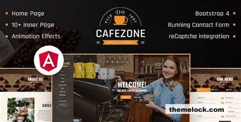 Cafezone Coffee Shop Restaurant Angular Template Premium Themes And Templates