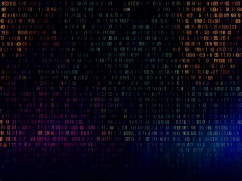 Premium Photo Colorful Binary Code Abstract Background In Dark Background High Quality Image