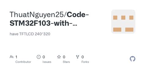 GitHub ThuatNguyen Code STM F With PCA Have TFTLCD
