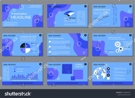 전문 비즈니스 프레젠테이션 슬라이드 쇼 인포그래픽 스톡 벡터로열티 프리 1708456537 Shutterstock