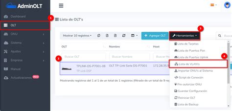 Crear VLAN En La OLT TP Link Serie DS P Adminolt Com