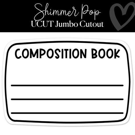 Composition Notebook Classroom Decor Schoolgirl Style