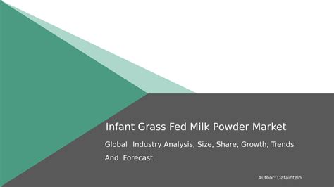 Infant Grass Fed Milk Powder Market Report Global Forecast From 2025