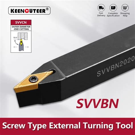 Svvbn1212 Svvbn1616 Svvbn2020 Svvbn2525 External Turning Tool Svvbn