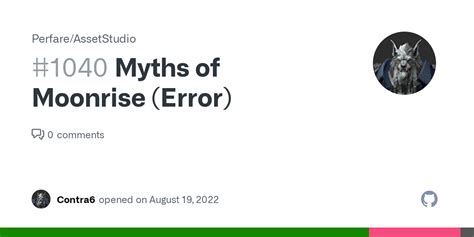 Myths Of Moonrise Error Issue Perfare Assetstudio Github