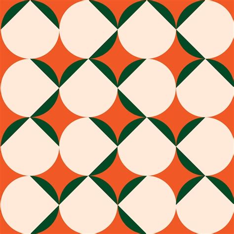 Premium Vector Retro Geometric Seamless Pattern