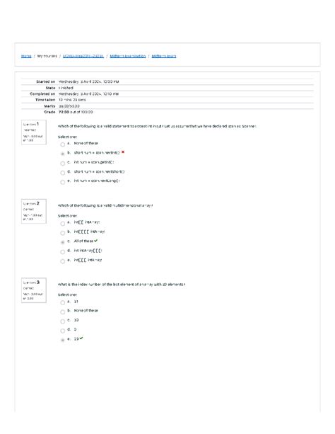 Midterm Exam Ugrd Ite6201f Computer Programming 2 Home My Courses