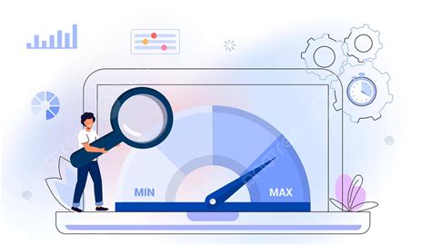 Website Loading Optimization Page Speed And Seo Test Booster Laptop Vector Test Booster