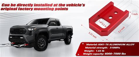 Anothera Red Tow Hooks For 2024 2025 Toyota Tacoma And 2025
