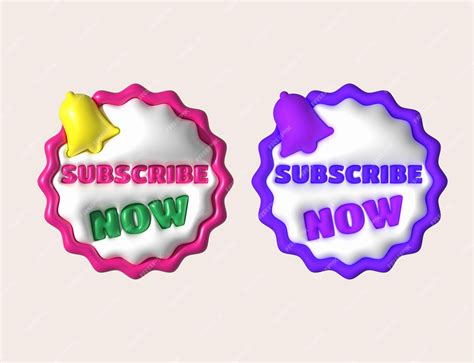 Premium Vector Illustration 3d Subscribe Icon Subscribe Button 3d Element