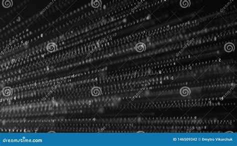 Binary Code Abstract Technology Background Big Data Coding Or Hacker Concept Binary Code