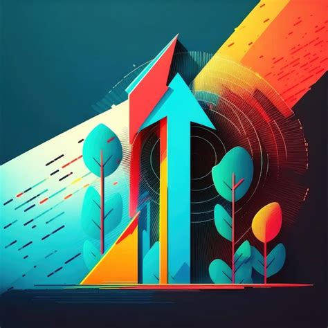 Premium Ai Image Ai Generated Illustration Arrow Point Up Business