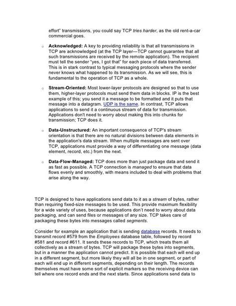 Tcp Udp Notes