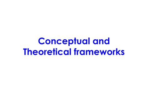 Conceptual Framework Ppt