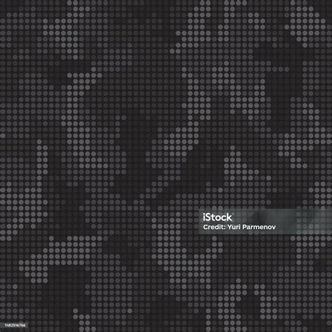 패셔너블한 디지털 다크 위장 패턴 패브릭을 위한 세련된 밀리터리 프린트 매끄러운 흑백 배경 어반 카모 하프톤 도트 블랙 텍스처 벡터 텍스타일 그래픽 Led 조명에 대한 스톡