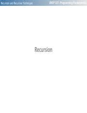 20 Recursion Pdf Recursion And Recursive Techniques ENSF 337