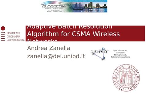 Ppt Adaptive Batch Resolution Algorithm For Csma Wireless Networks