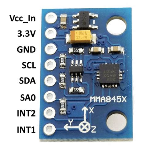 Acelerômetro 3 Eixos Mma8452 Com Arduino Arduino E Cia