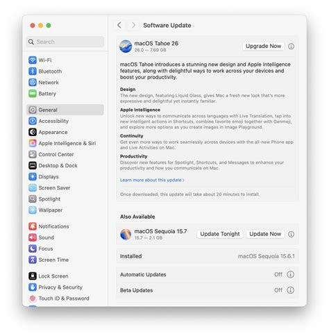You Can Now Download Upgrade To MacOS Tahoe 26