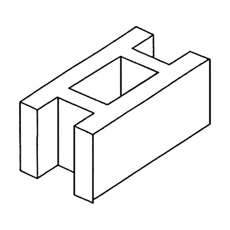 8816 Quality Block Interlock H Fence Block 8 In X 8 In X 16 In Gray