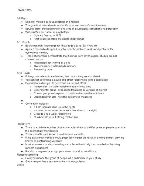 Psych Notes Psych Notes 19 Psych Scientist Must Be Curiousskeptical And Humble The Goal Is