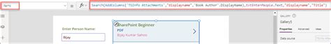 powerapps search user
