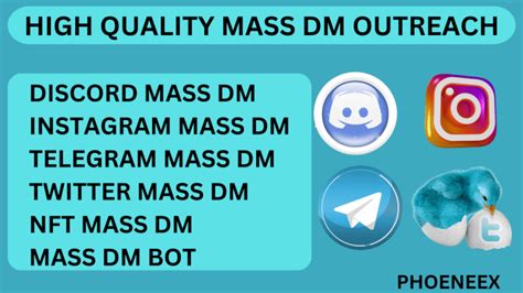 discord mass dm instagram dms telegram mass dm twitter mass dm mass dm bot by phoeneex fiverr