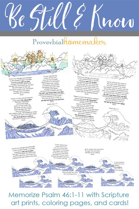 Psalm 46 Printable Proverbial Homemaker