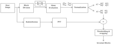 normalized block processing and iwt b normalized singular value