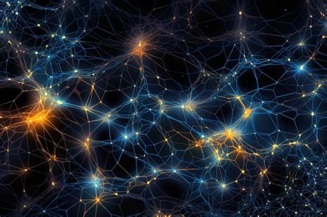 AIinspired Neural Network Pattern Abstract Neural Network Inspired Artwork Ai Generated