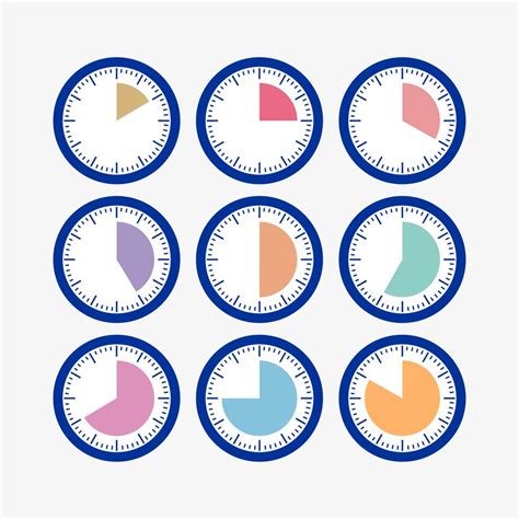 Set Clock With The Timer Vector Art At Vecteezy