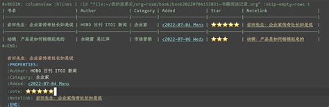 混用 Org Ql、columnview、org Roam、org Capture、org Super Links 塑造我的笔记流程