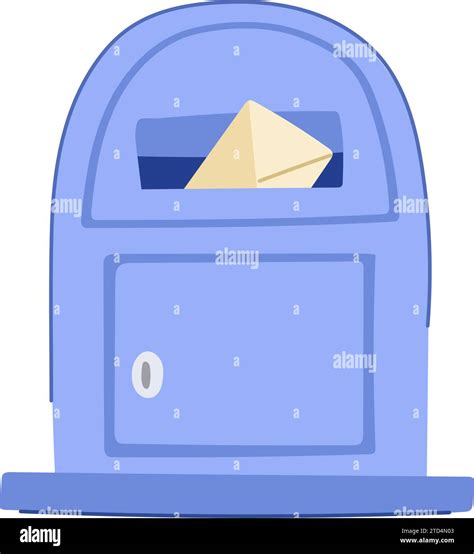 Send Mailbox Letter Cartoon Vector Illustration Stock Vector Image