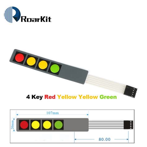 1 2 3 4 5 鍵按鈕薄膜開關 3 4 4x5 矩陣陣列鍵盤 1x6 鍵盤帶 Led 控制面板墊 Arduino D 蝦皮購物