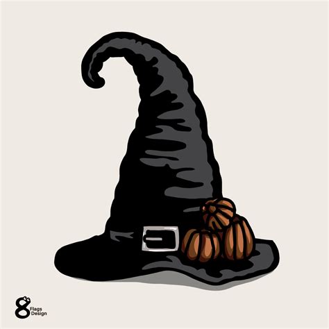 無料商用利用OKのベクター素材魔女の帽子のイラスト ベクターシェルフ