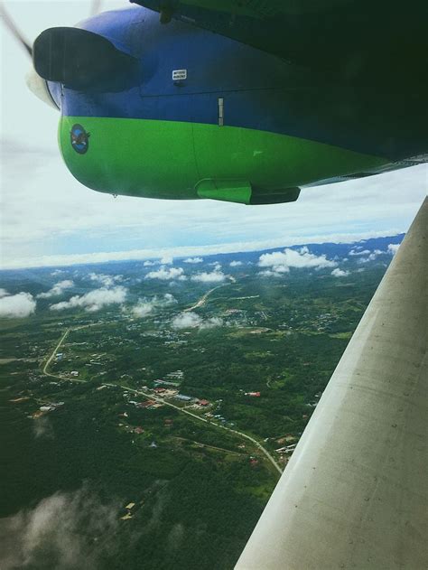 Flight From Miri To Bario Airplane View Places