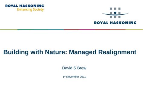 Pdf Building With Nature Managed Realignment