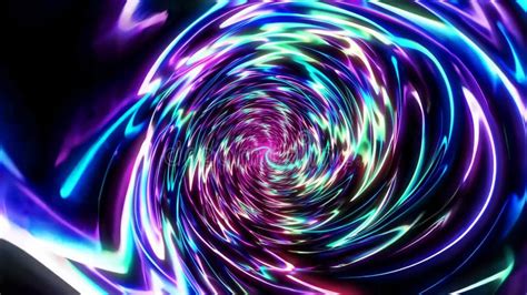Colorful Vortex Of Swirling Neon Lights And Abstract Motion Stock Video Video Of Cyberpunk
