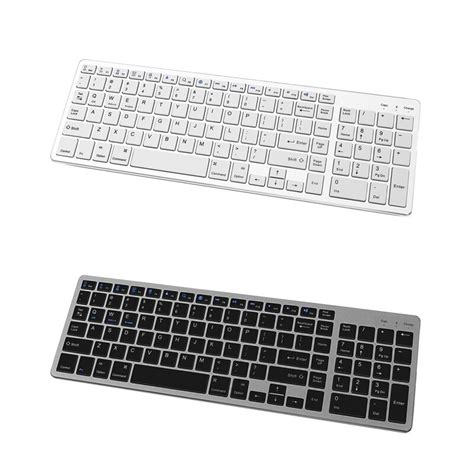 Teclado Ultrafino Recargable De Teclado Inalámbric Grandado