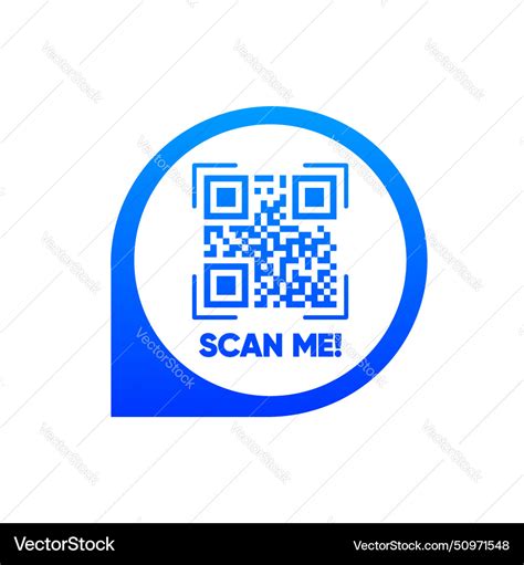 Scan Me Qr Code For Smartphone Royalty Free Vector Image