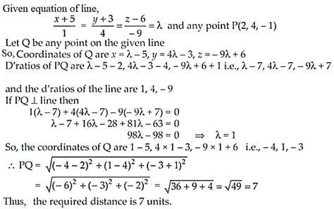 NCERT Exemplar Solutions For Class Maths Chapter Three Dimensional Geometry PDF For Free