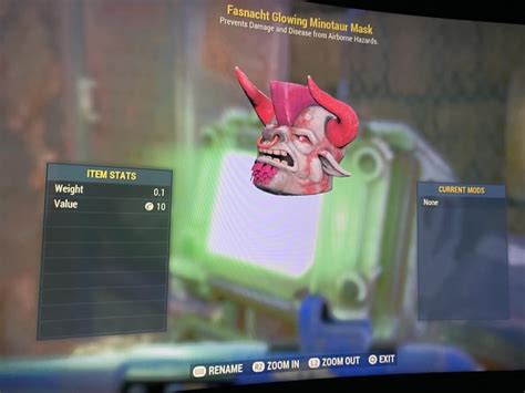 Ps4 H Glowing Minotaur Mask W Offers Rfallout76marketplace