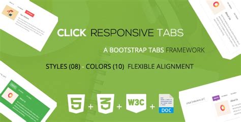 Click A Responsive Bootstrap Tabs By Thecodude Codecanyon