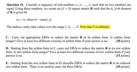 Solved Question Consider A Sequence Of Real Numbers Chegg