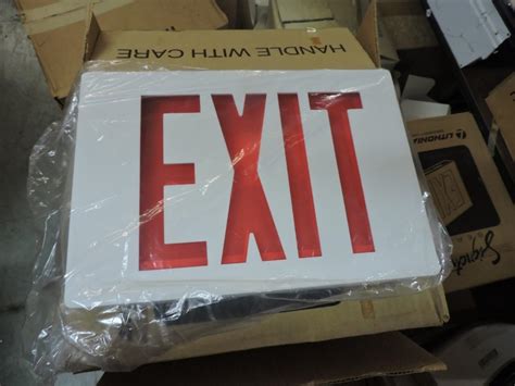 Lot Lithonia Lighting Exit Sign