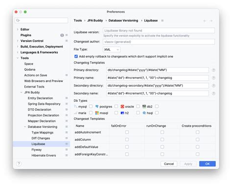Database Versioning User Guide